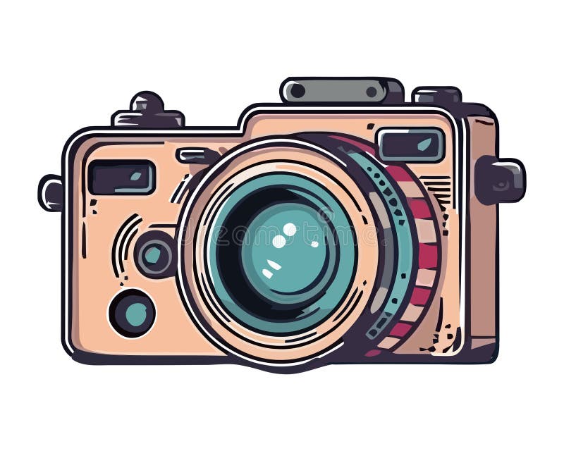 Old fashioned photo camera stock vector. Illustration of camera - 279055268