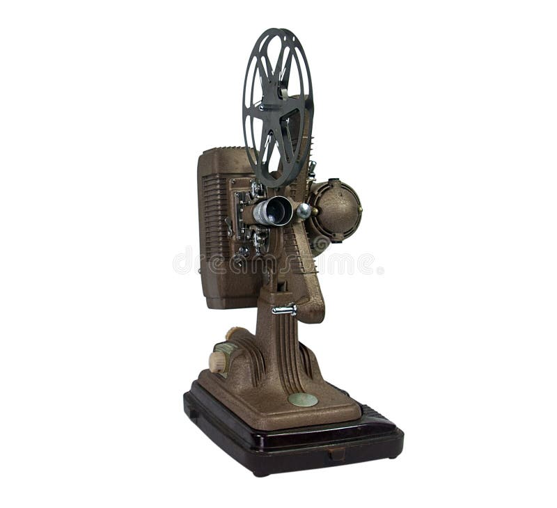 Old Fashioned Projector stock photo. Image of spin, film - 18379168