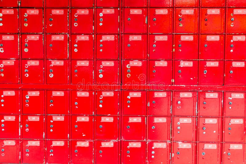 Old Fashioned Red Post Boxes Stock Image - Image of online, send: 297468011