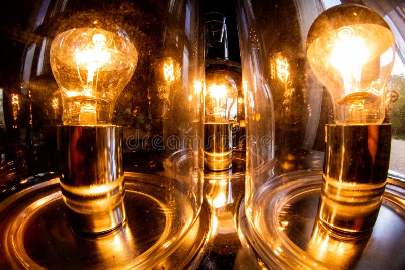 Old Fashioned Retro Filament Light Bulbs Close Up Stock Photo - Image ...