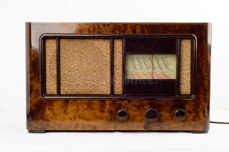Old fashioned radio stock image. Image of communication - 13121553