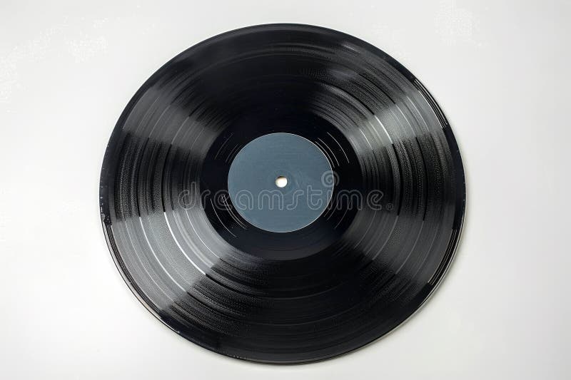 Old-fashioned Retro Vinyl Record on a Gray Background. AI Generative ...