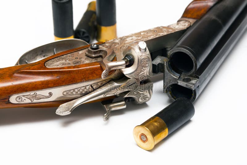 Old-fashioned rifle stock photo. Image of barrelled, ancient - 12277244