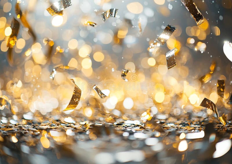 Old-fashioned Silver Confetti Celebration Background - Retro Party ...