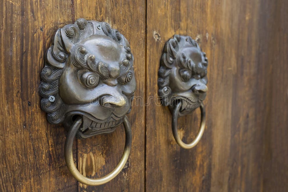 Old-fashioned Steel Knocker Stock Photo - Image of knocker, medieval ...