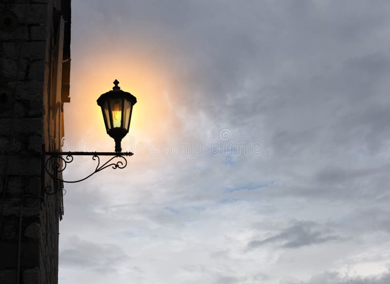 Old fashioned street light stock photo. Image of retro - 43076964