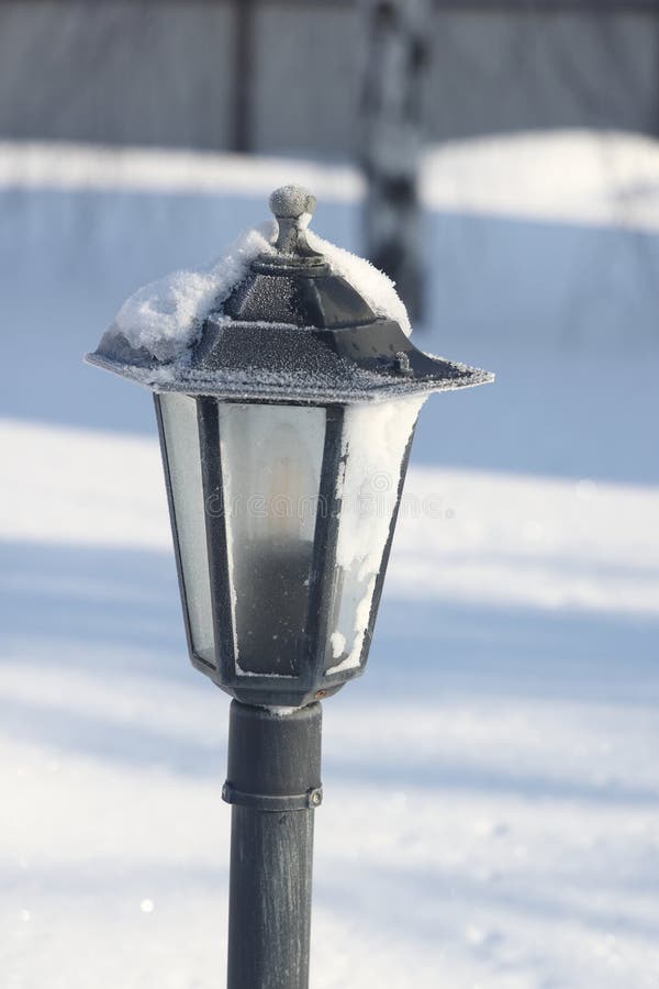 Old Fashioned Street Light on the Wall Stock Image - Image of wrought ...