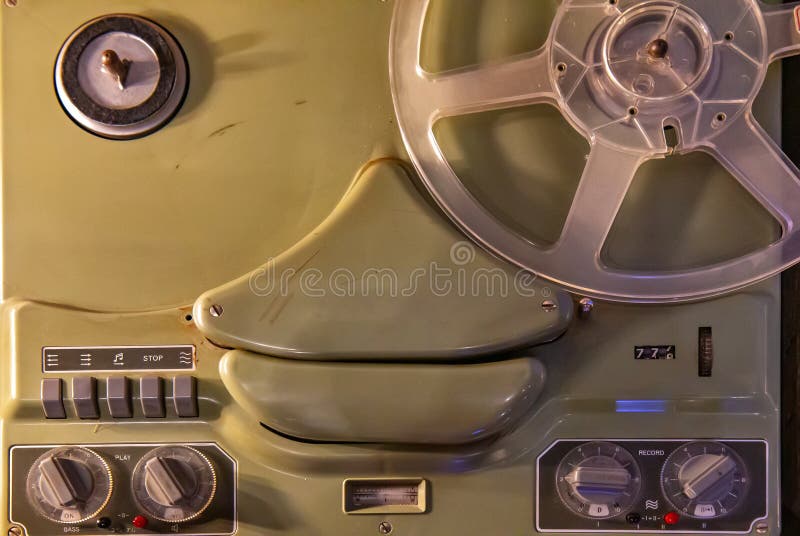 Old Fashioned Tape Recorder - Detail Stock Photo - Image of obsolete ...