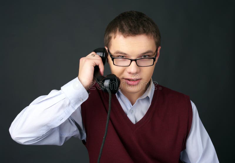 Old-fashioned Technical Support Stock Image - Image of people, operator ...