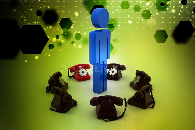 Man Telephone Red Stock Illustrations – 1,335 Man Telephone Red Stock ...