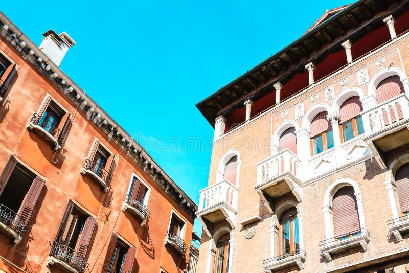 Old Fashioned Traditional Windows in Venice, Italy Stock Image - Image ...