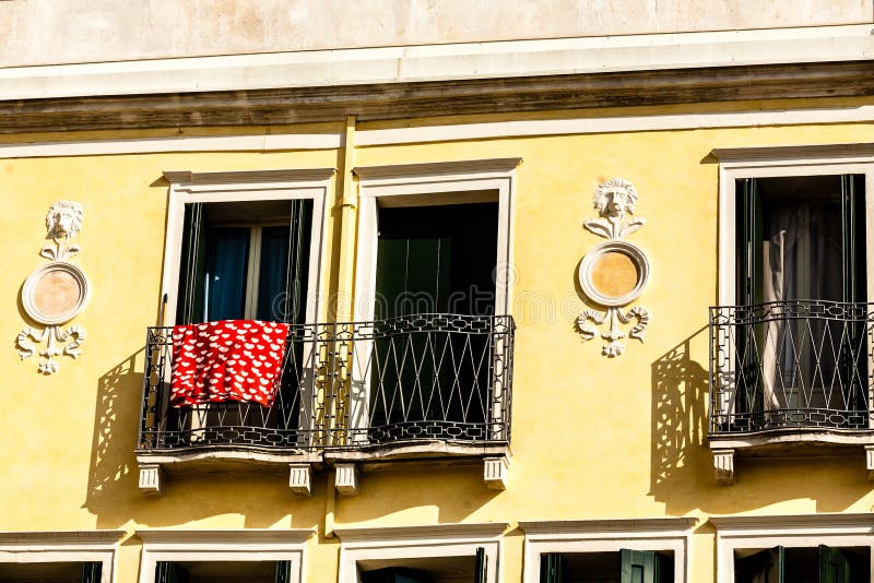 Old Fashioned Traditional Windows in Venice, Italy Stock Image - Image ...