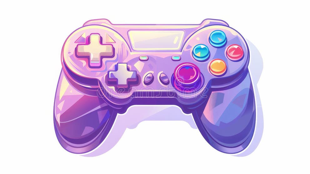 An Old-fashioned Video Game Controller from the 90s and 2000s. Nineties ...