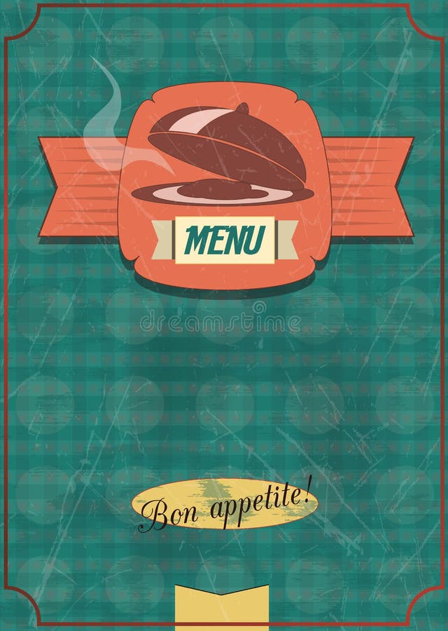 Old-fashioned Vintage Menu Design Stock Vector - Illustration of ...