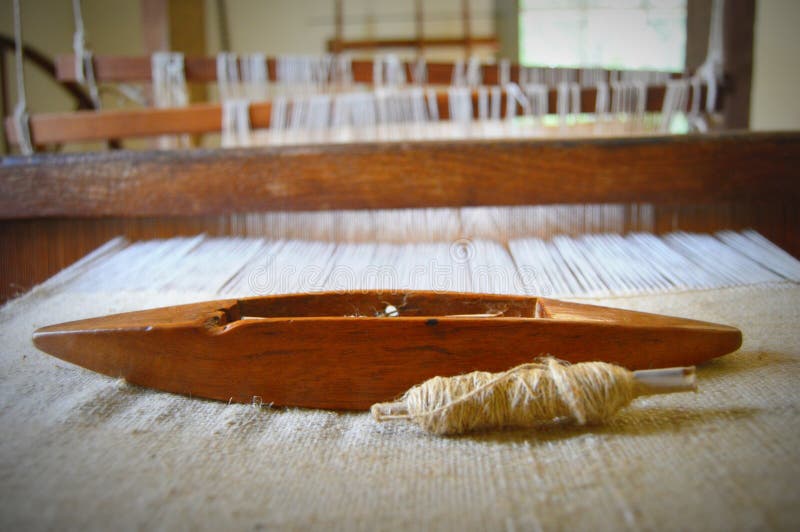 Old Fashioned Weaving Loom stock photo. Image of history - 44357848