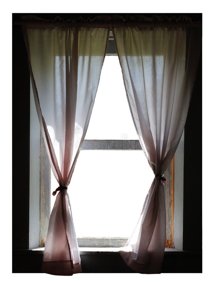 Old Fashioned Window and Curtains Stock Image - Image of resource ...