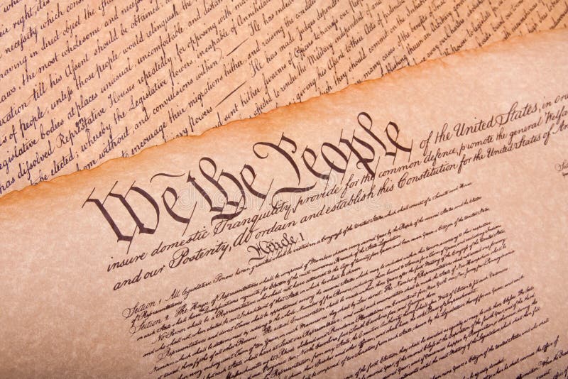 Old Fashionet American Constitution Stock Photo - Image of independence ...
