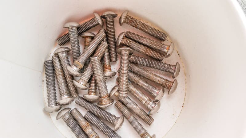 Old Fasteners Need To Be Cleaned Stock Photo - Image of fasteners ...