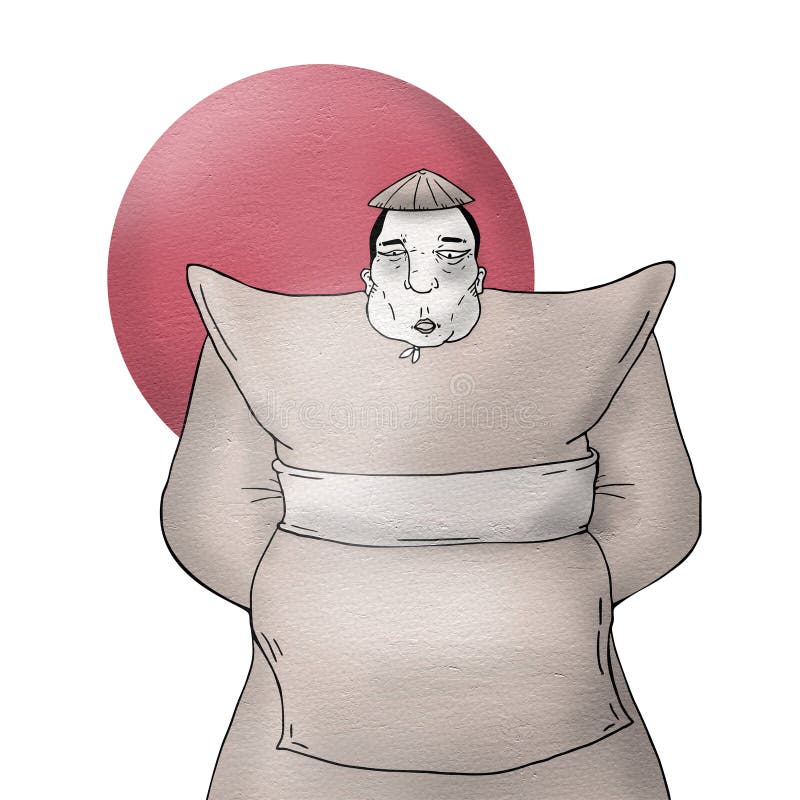 Overweight Japanese Man