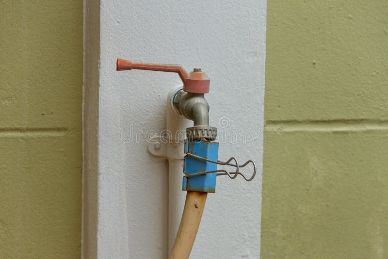 Faucet hose stock photo. Image of hose, water, tubing - 3300800