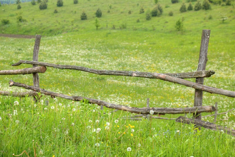 Old fence stock image. Image of time, vintage, nature - 57174515