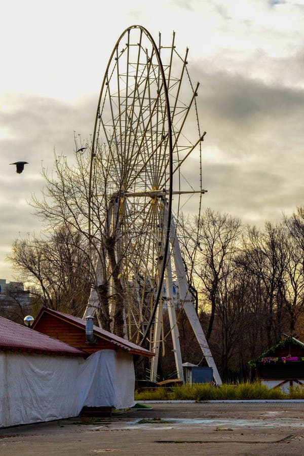 Old Ferris wheel stock image. Image of gagarin, wheel - 107899693