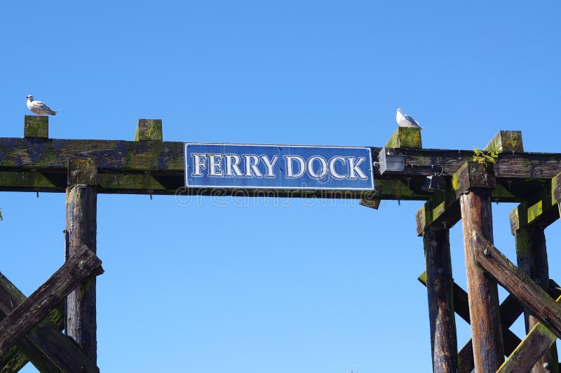 Old ferry dock stock photo. Image of vancouver, birds - 42198690