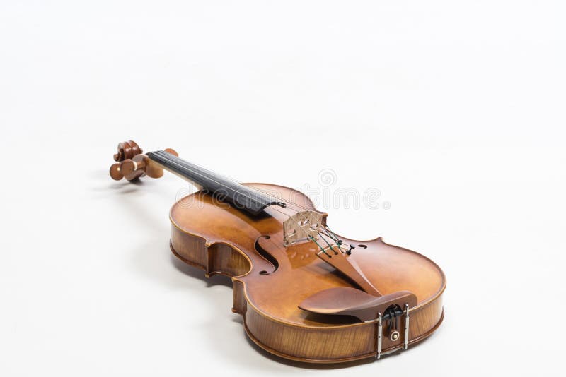 The Old Fiddle, Isolated on White Background. Viola, Instrument for ...