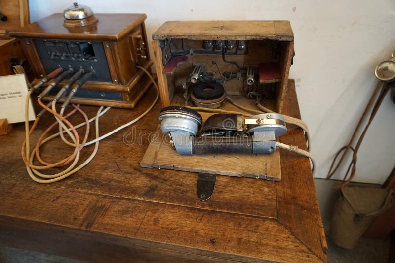 Old field war phone stock image. Image of technology - 132650121