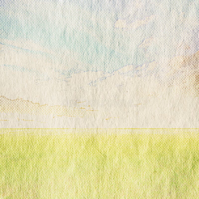 In the Fields, Old Retro Background Stock Image - Image of plant ...