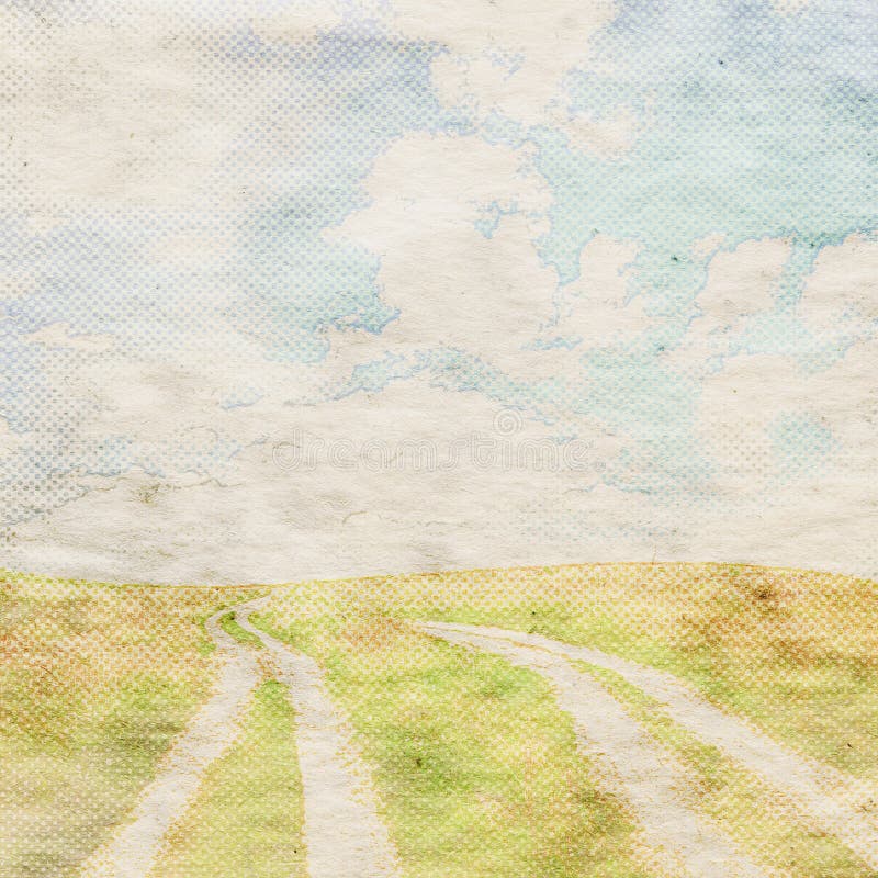 Old Fields, Retro Background Stock Photo - Image of country, pattern ...