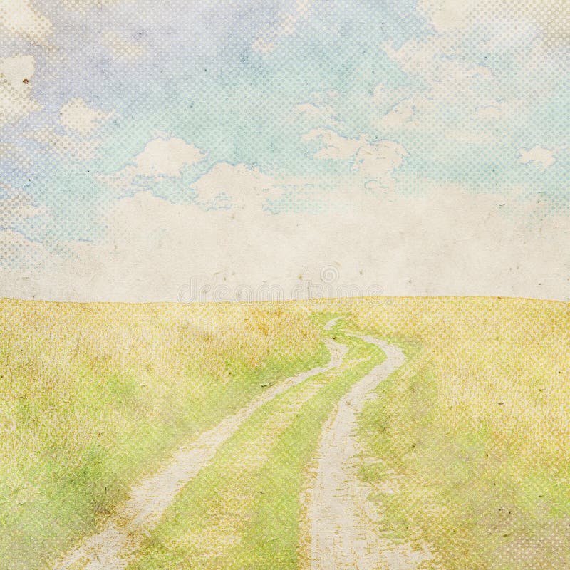 Old Fields, Retro Background Stock Photo - Image of nature, design ...