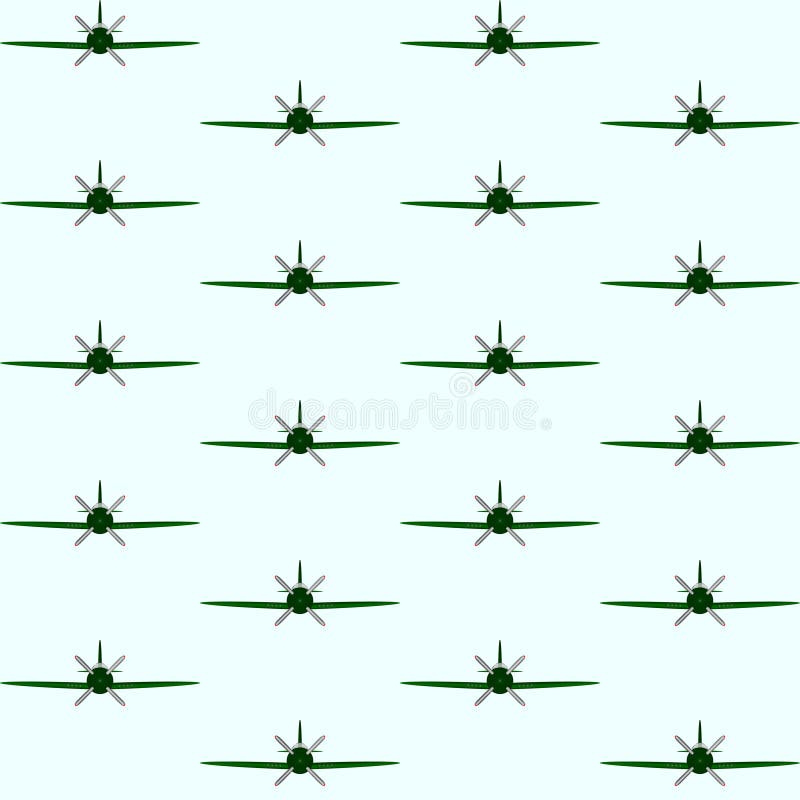 Old Fighter Seamless Pattern Background Stock Vector - Illustration of ...