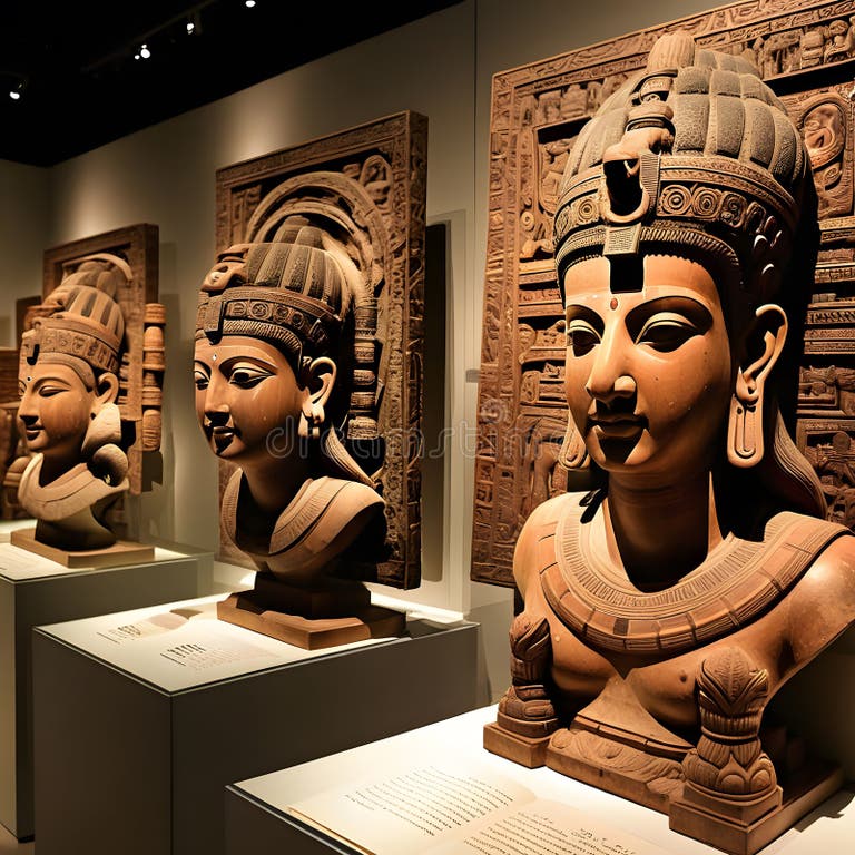 Old Figures from Ancient Zivilisations, AI-generated Stock Illustration ...