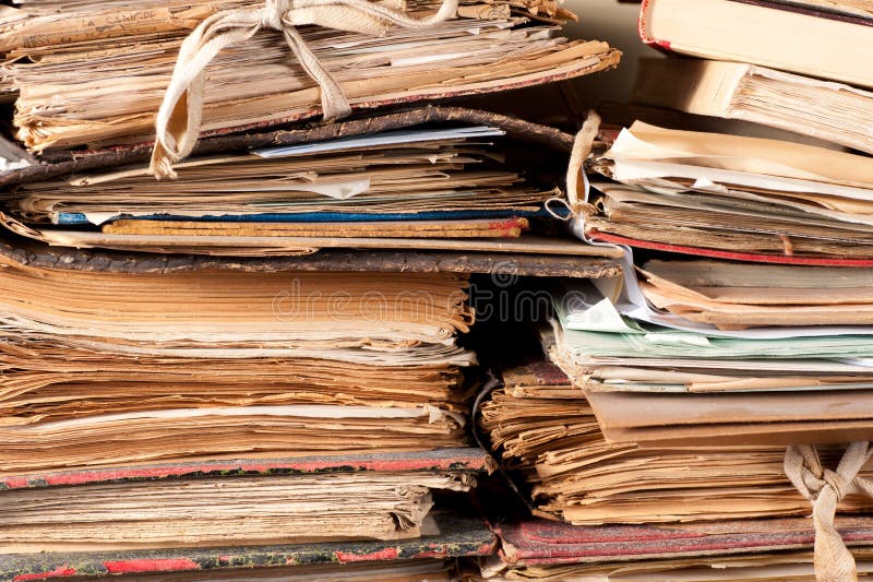 Old files stock image. Image of outdated, stack, archival - 21679485