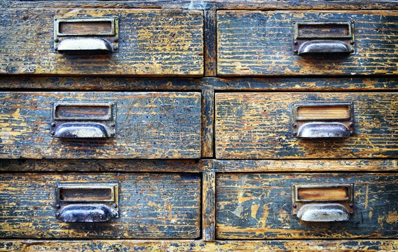 Old library filing cabinet stock image. Image of card - 20308617