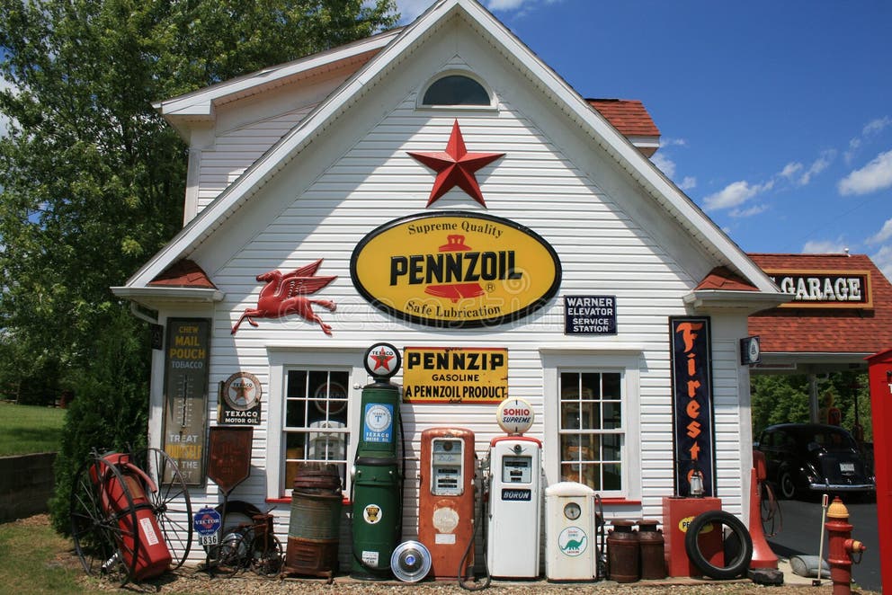 Old Filling Station editorial stock photo. Image of historic - 20950618