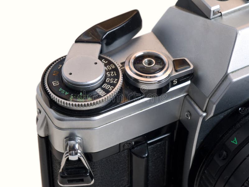 Old Film Camera. stock photo. Image of dial, silver, speed - 12779040