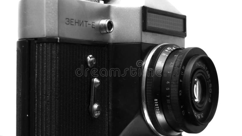 Old Film Camera Device Rotating with Stock Footage - Video of contact ...