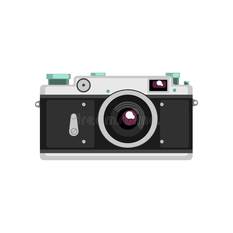 Old Film Camera Vector Illustration on a White Background Stock Vector ...