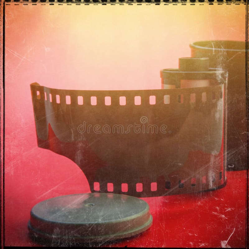 Old Film Cassette and an Open Container. Stock Photo - Image of ...