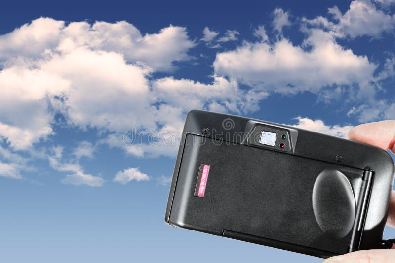 An Old Film Plastic Camera Over Grunge Background Stock Photo - Image ...