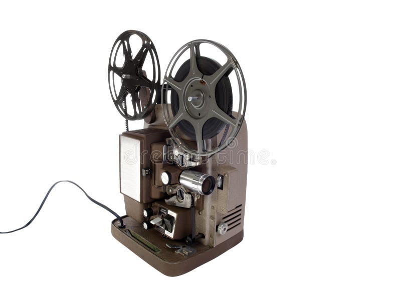 Old Film Projector stock image. Image of vintage, metal - 10687567