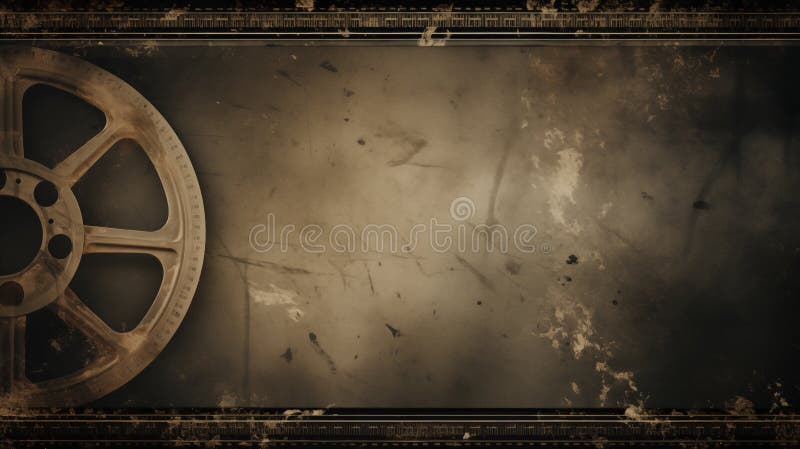 Old Film Strip Border Design Creating a Retro Frame Effect Stock ...