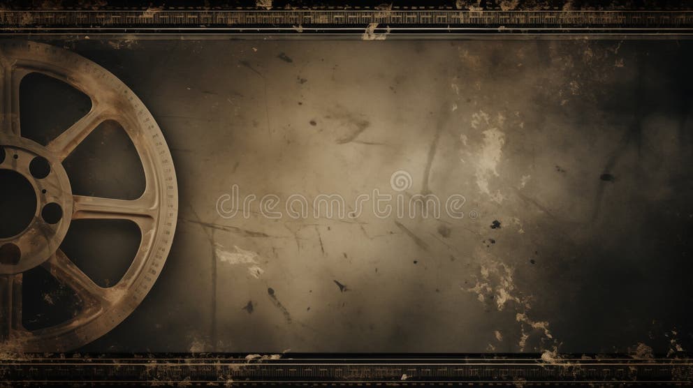 Old Film Strip Border Design Creating a Retro Frame Effect Stock ...