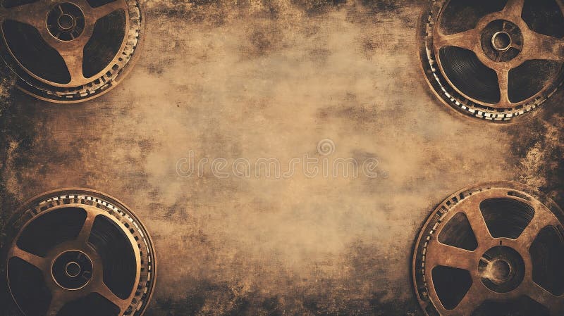 Old Film Strip Border Design Creating a Retro Frame Effect Stock ...