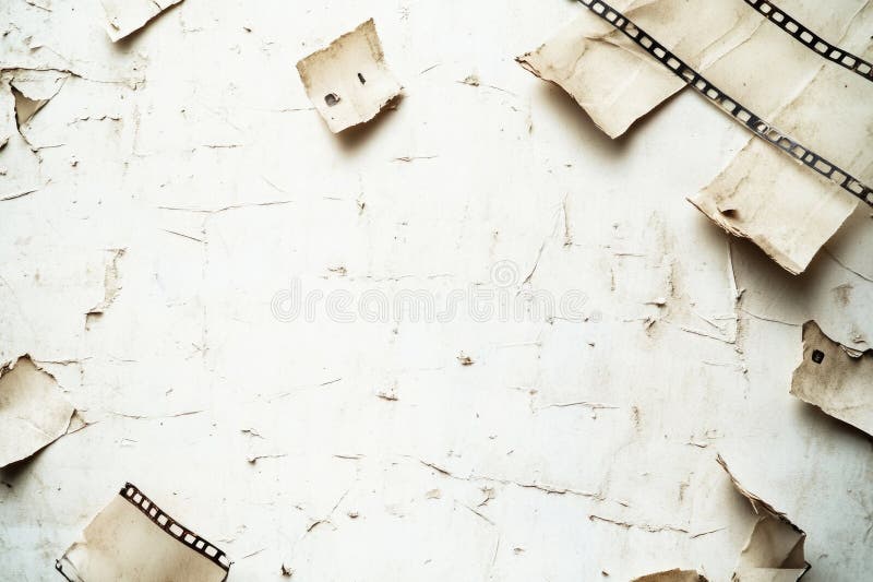 Old Film Strip Displayed on a Wall, Suitable for Nostalgic or Retro ...