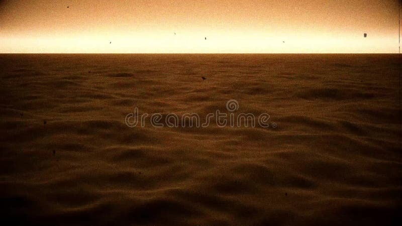 Old Film View of Sea Ocean Surface with Rough Waves Animation Stock ...