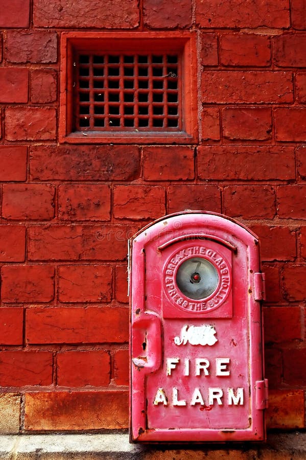 Old fire alarm stock photo. Image of material, historic - 1656016