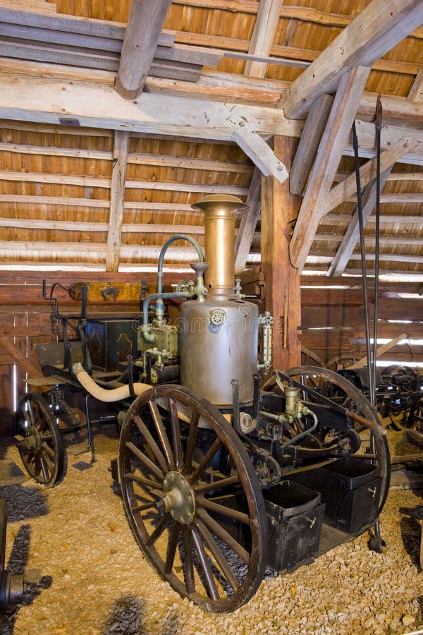 Old Fire-engine, Vesely Kopec, Czech Republic Stock Image - Image of ...
